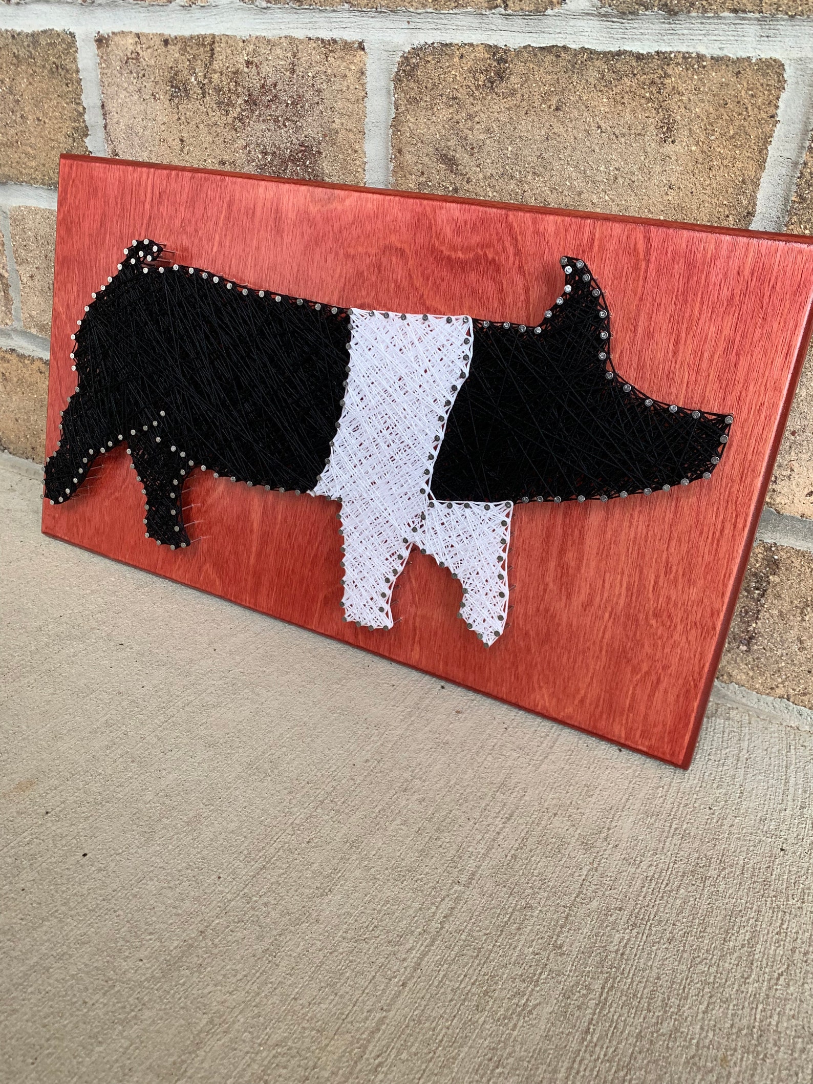 Custom Made to Order Pig string art | Etsy