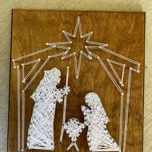 Custom Made to Order Nativity Scene Christmas String Art Board - Etsy