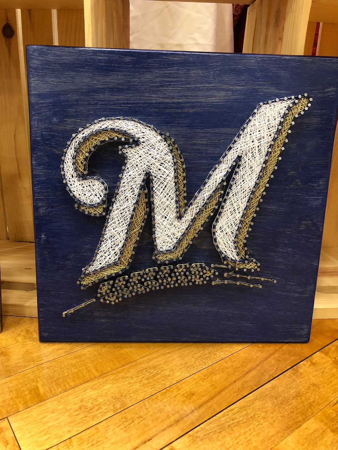 Custom Made to Order Milwaukee Brewers String Art Board | Etsy
