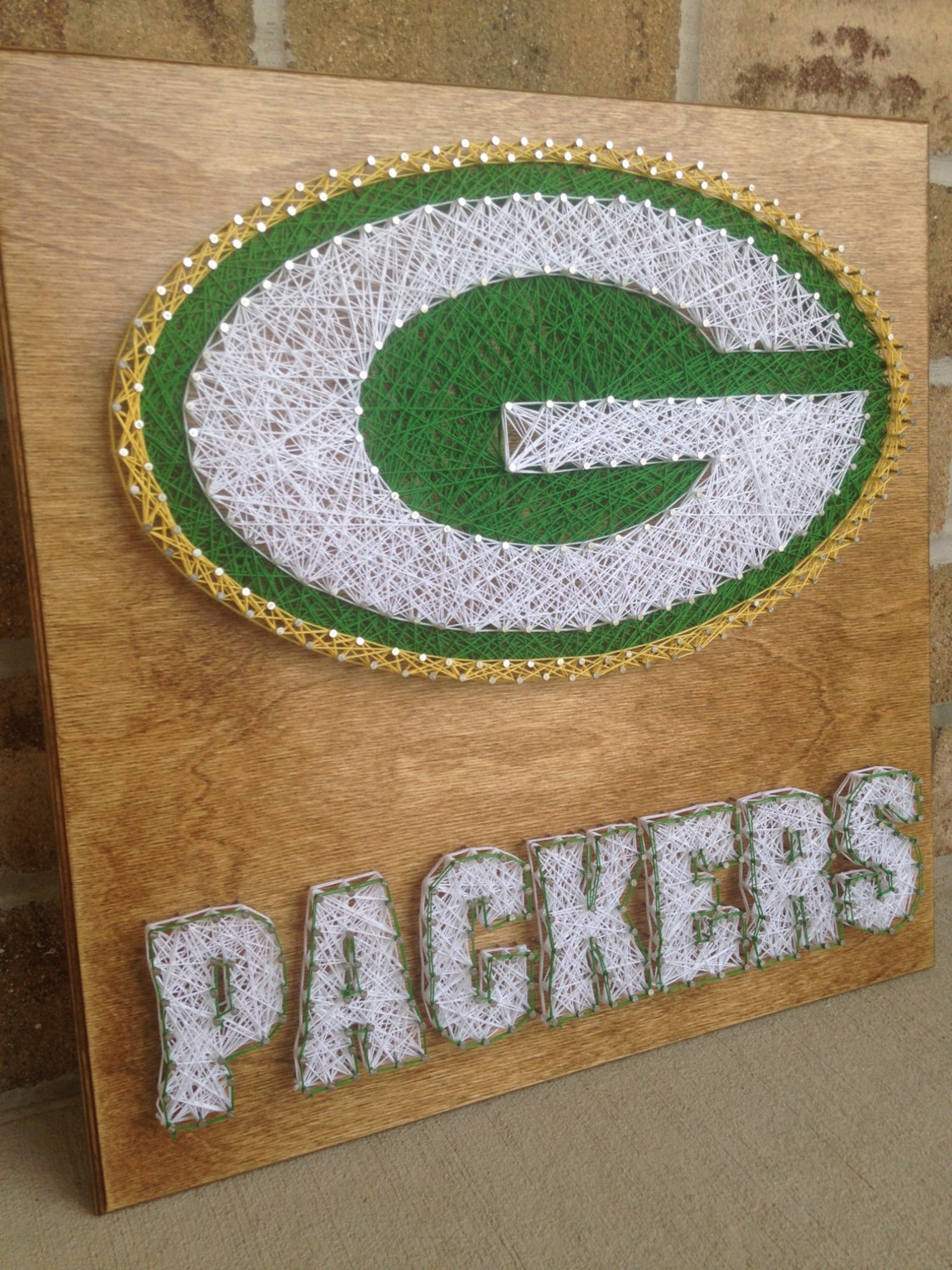 Custom Made to Order Green Bay Packer String Art Board - Etsy