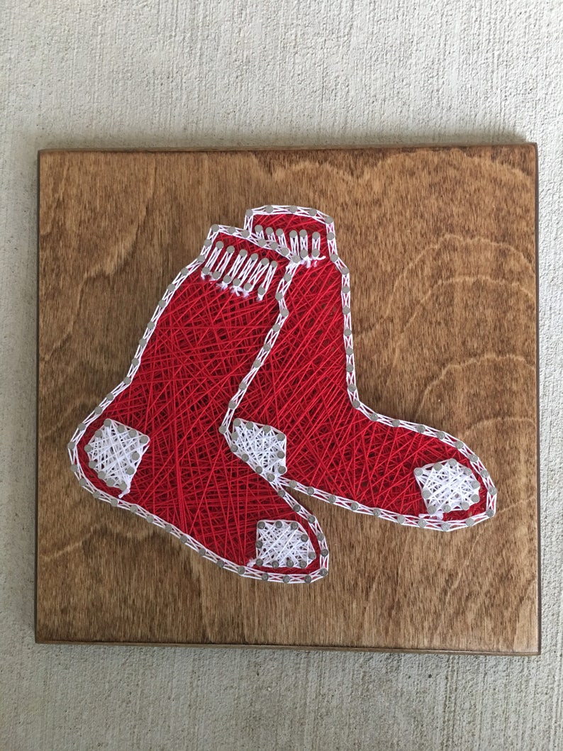 Custom Made to Order MLB Boston Red Sox's String Art | Etsy