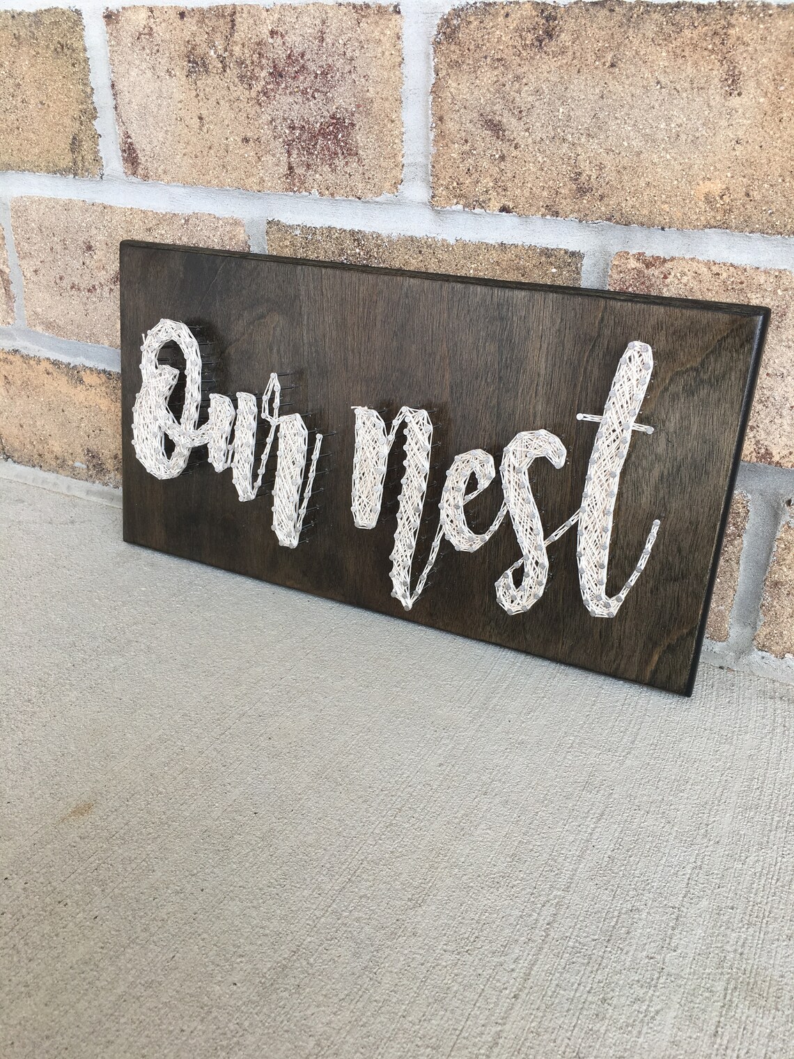 Custom Made to Order Our Nest String Art Board | Etsy