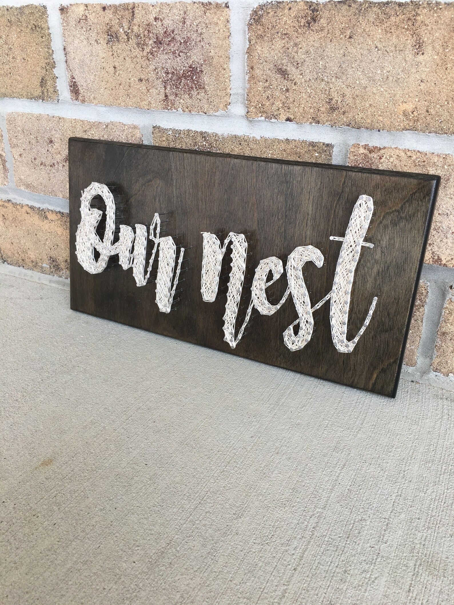 Custom Made to Order Our Nest String Art Board | Etsy