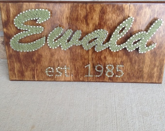 Name String Art - Etsy