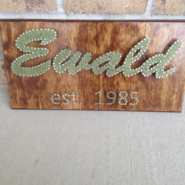 Name String Art - Etsy
