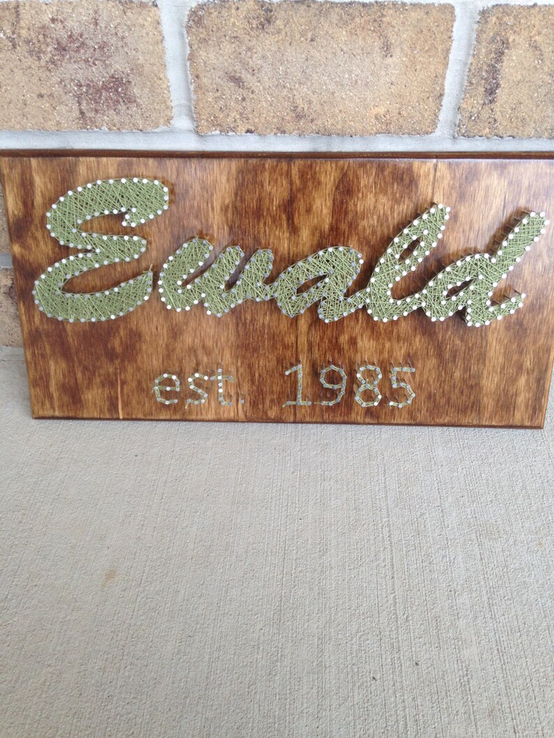 Custom Made to Order String Art Name Board - Etsy