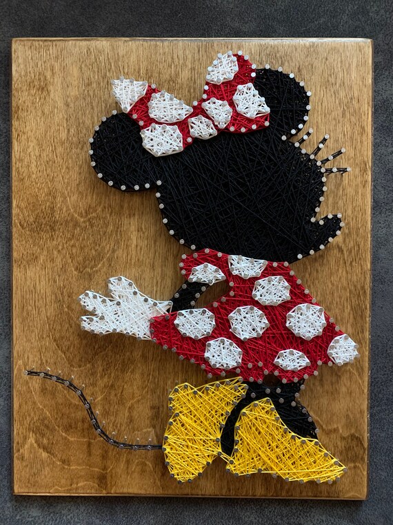 Custom Made to Order Minnie Mouse String Art Board | Etsy