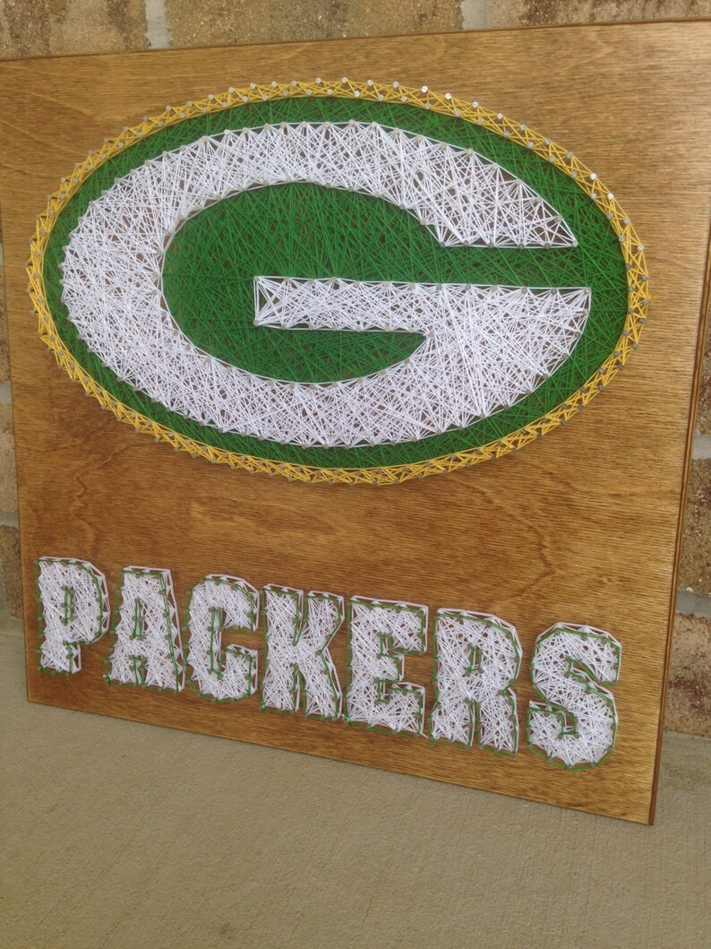 Custom Made to Order Green Bay Packer String Art Board - Etsy