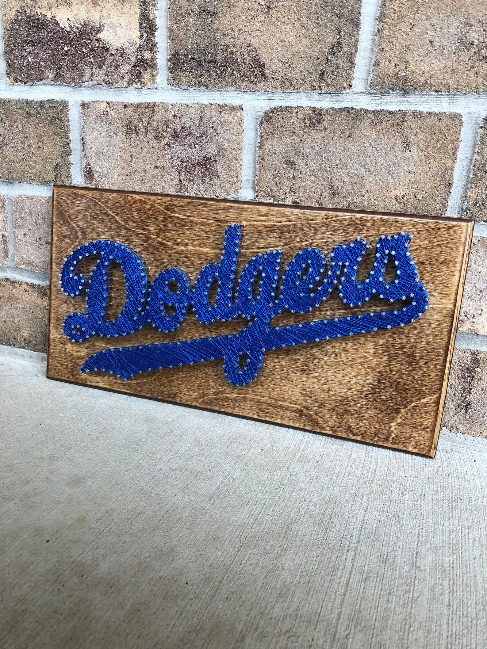 Custom Made to Order MLB Los Angeles Dodgers String Art Board - Etsy