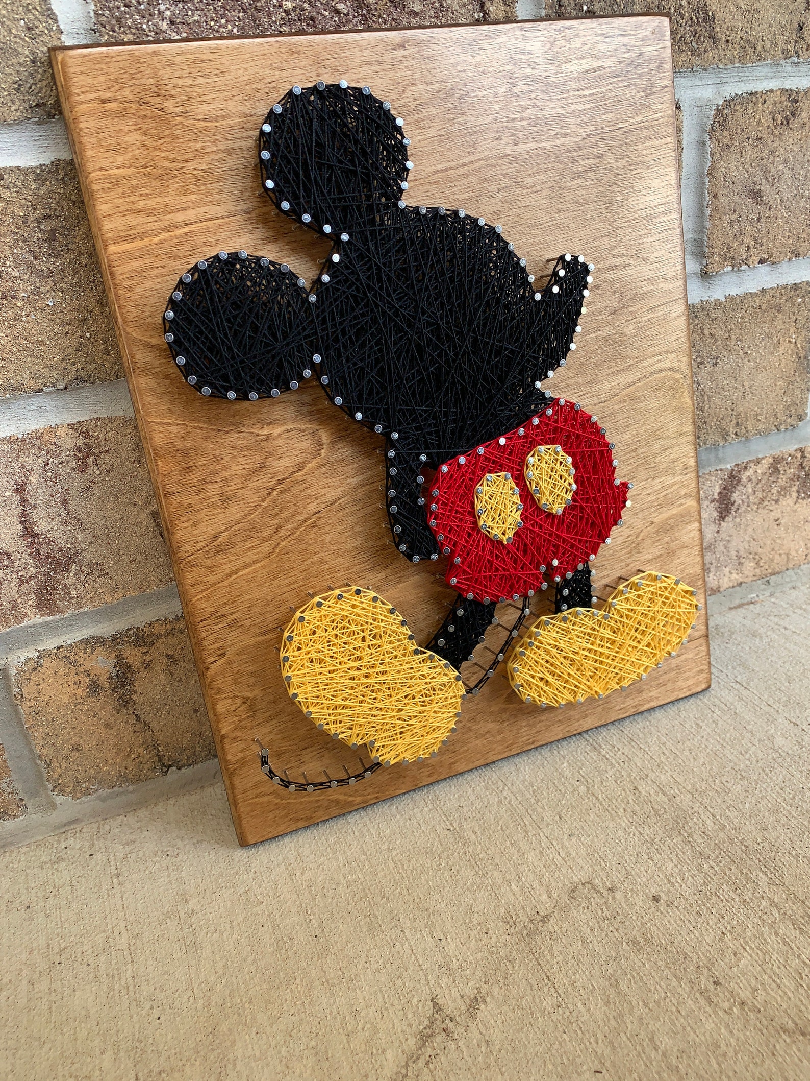 Custom Made to Order Disney Character Mickey Mouse String Art - Etsy