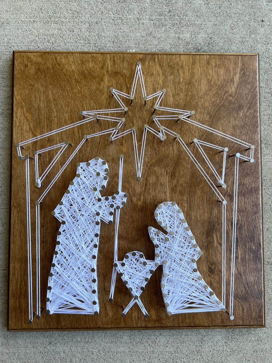 Custom Made to Order Nativity Scene Christmas String Art Board - Etsy