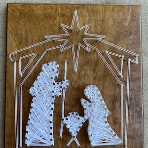 Custom Made to Order Nativity Scene Christmas String Art Board - Etsy