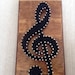 Custom Made to Order String Art Music Treble Clef - Etsy