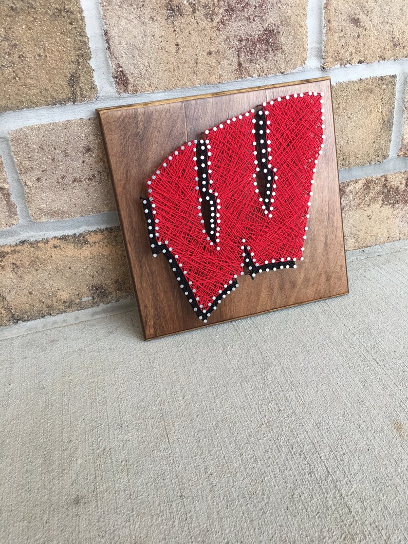 Custom Made to Order Wisconsin Badger String Art - Etsy
