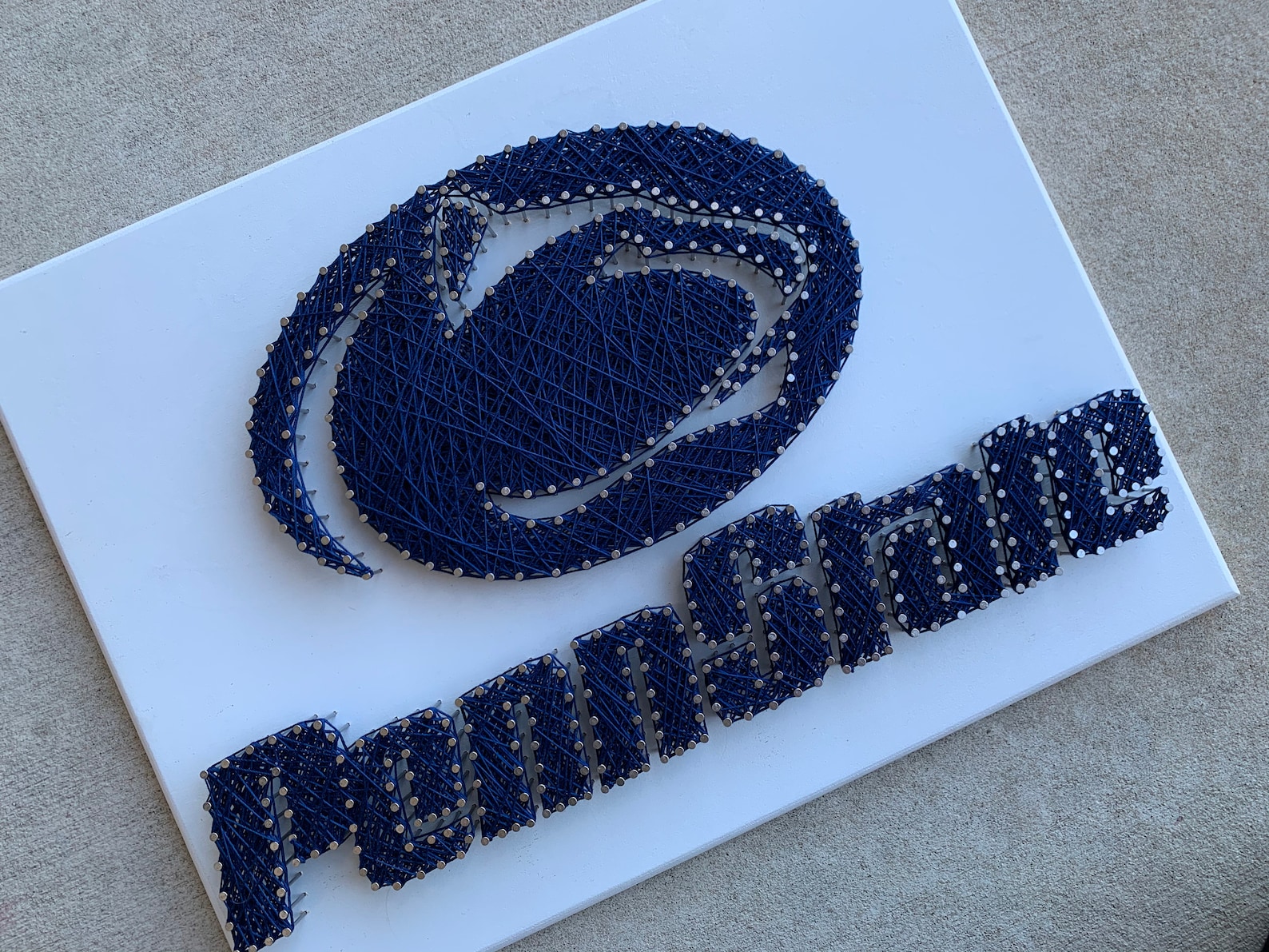 Custom Made to Order Penn State College University String Art | Etsy