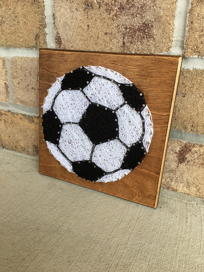 Custom Made to Order Soccer String Art Board - Etsy