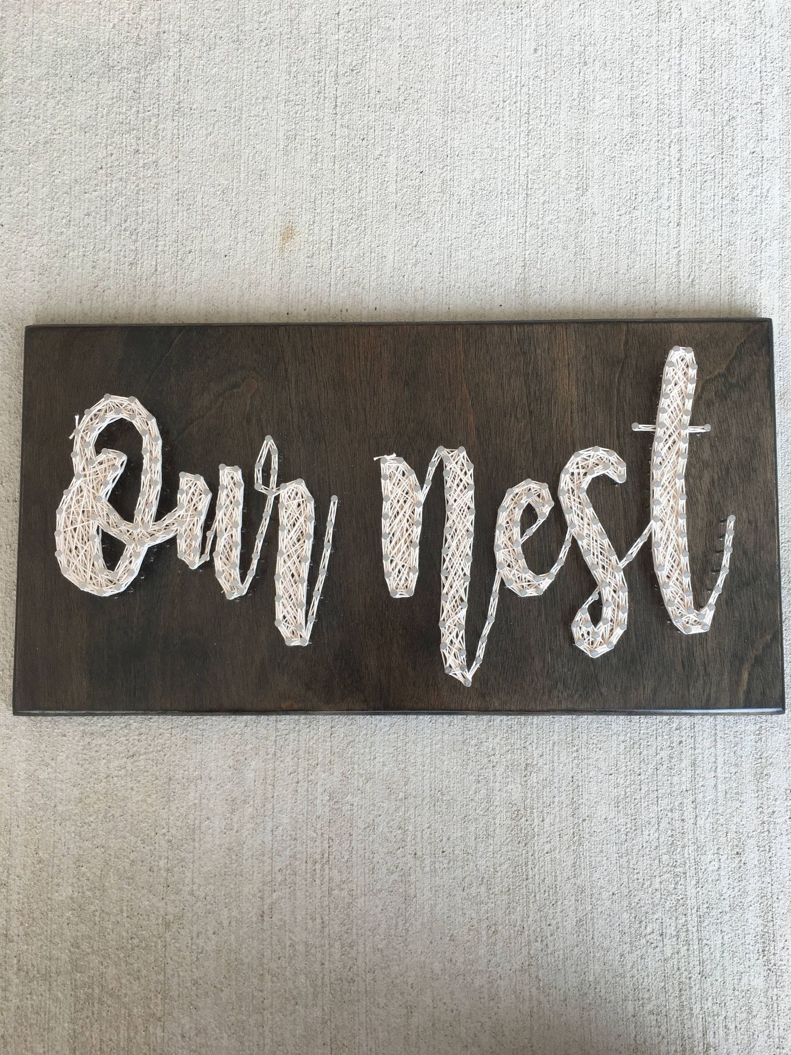 Custom Made to Order Our Nest String Art Board | Etsy