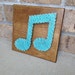 Custom Made to Order String Art Music Notes - Etsy