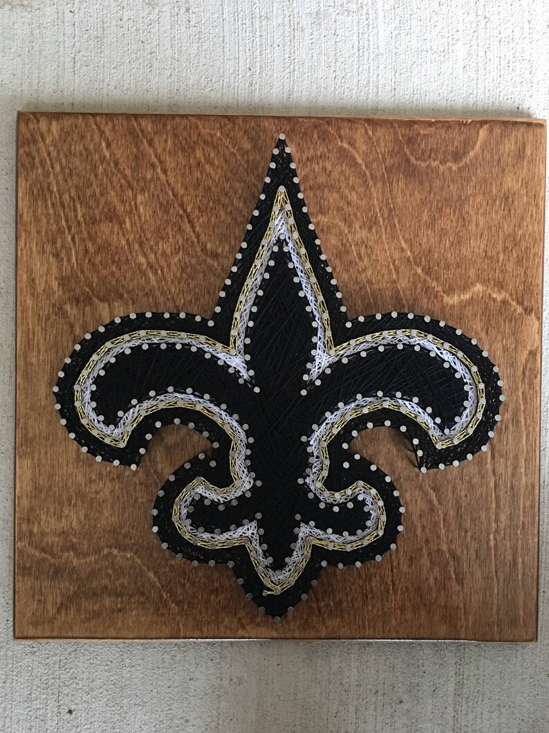 Custom Made to Order NFL New Orlean Saints Logo String Art | Etsy