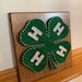 Custom Made to Order 4 H Four Leaf Clover String Art Board - Etsy