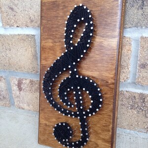 Custom Made to Order String Art Music Treble Clef - Etsy