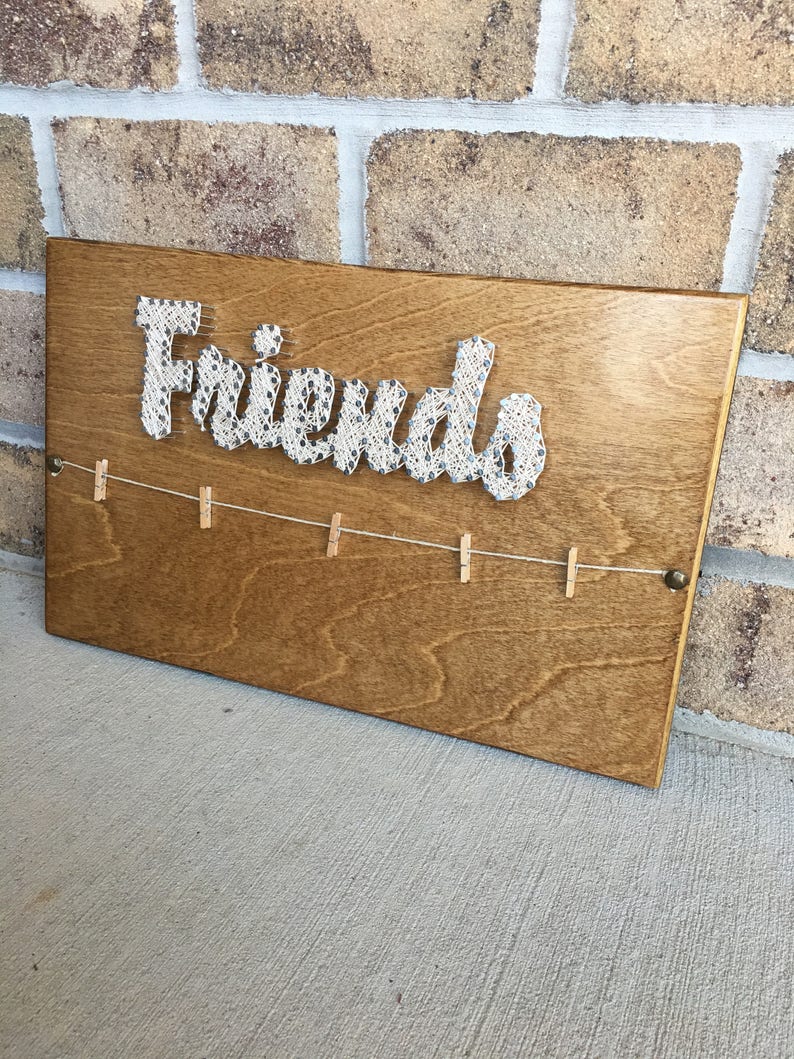 Custom Made to Order Friends String Art Board With Picture - Etsy