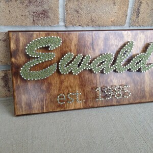 Custom Made to Order String Art Name Board - Etsy