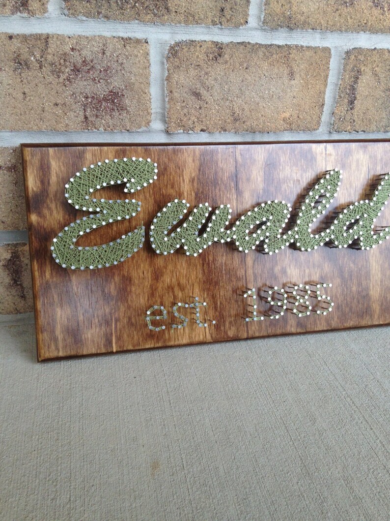 Custom Made to Order String Art Name Board - Etsy