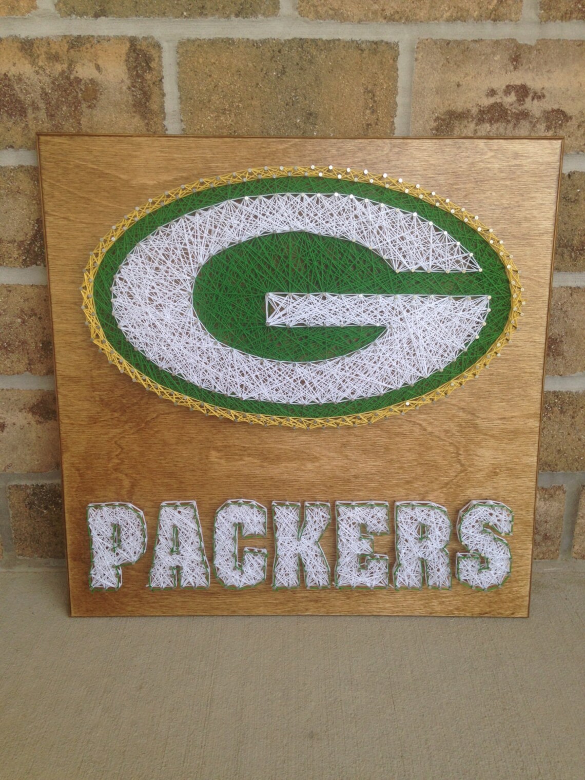 Custom Made to Order Green Bay Packer String Art Board - Etsy