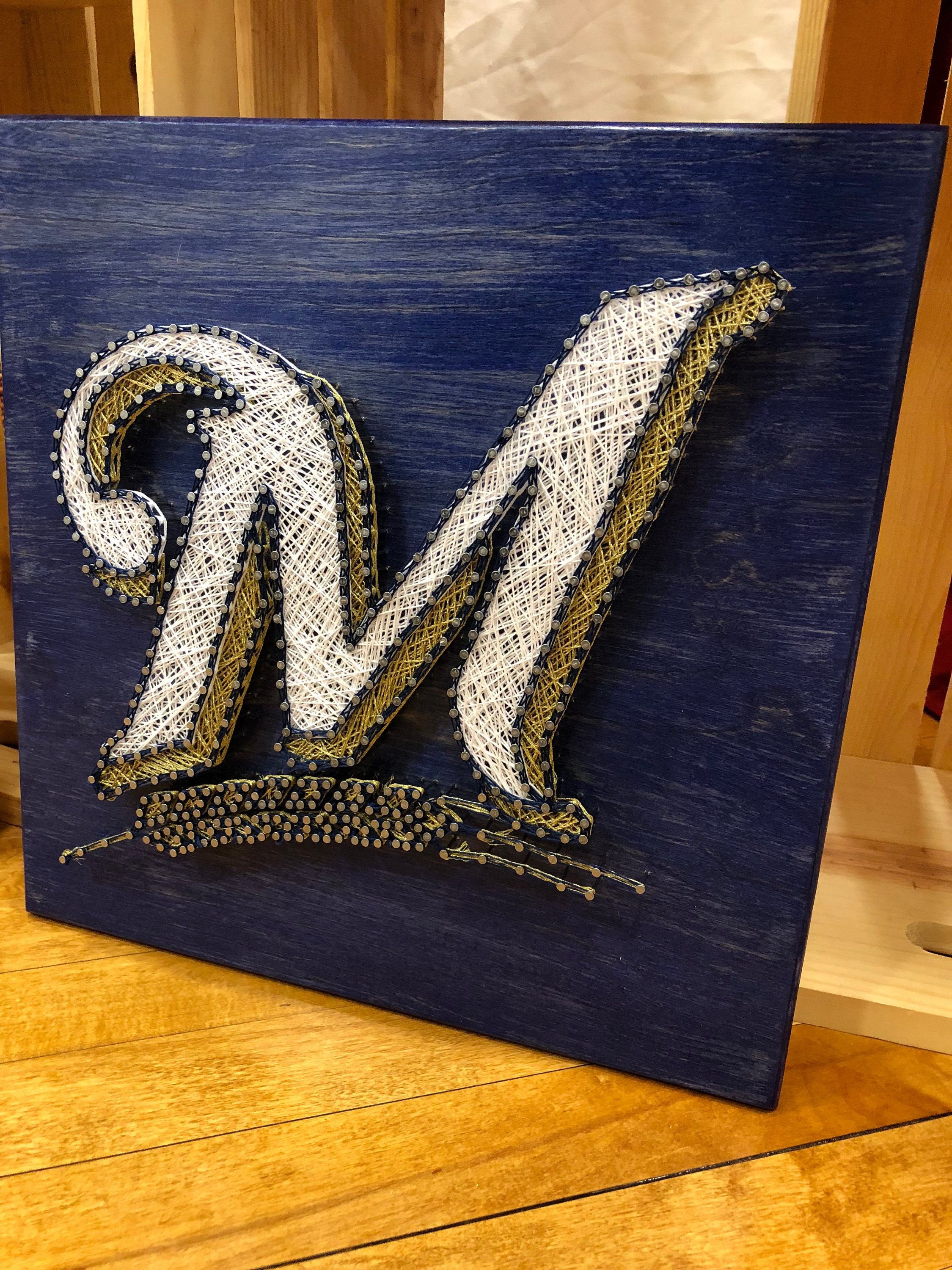Custom Made to Order Milwaukee Brewers String Art Board - Etsy