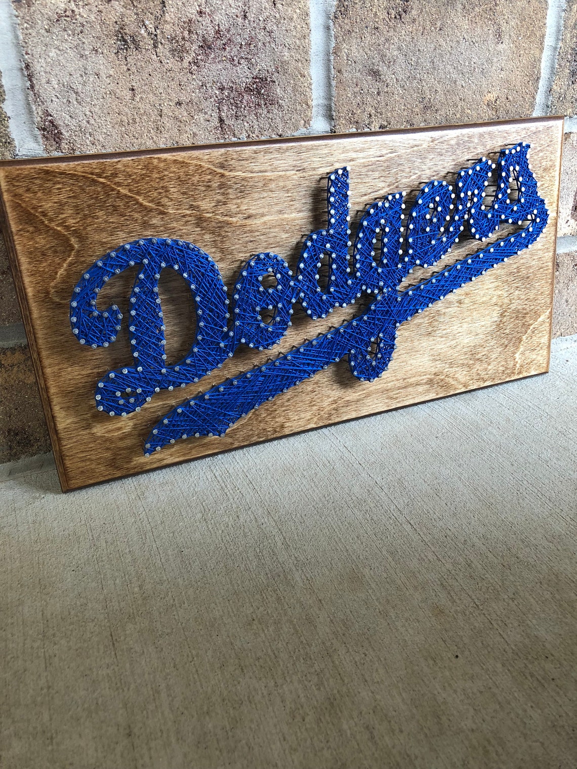 Custom Made to Order MLB Los Angeles Dodgers String Art Board - Etsy