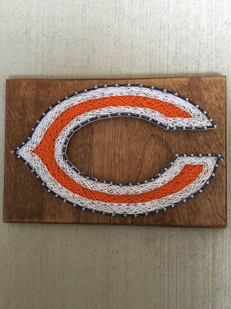 Custom Made to Order NFL Chicago Bears String Art Board | Etsy