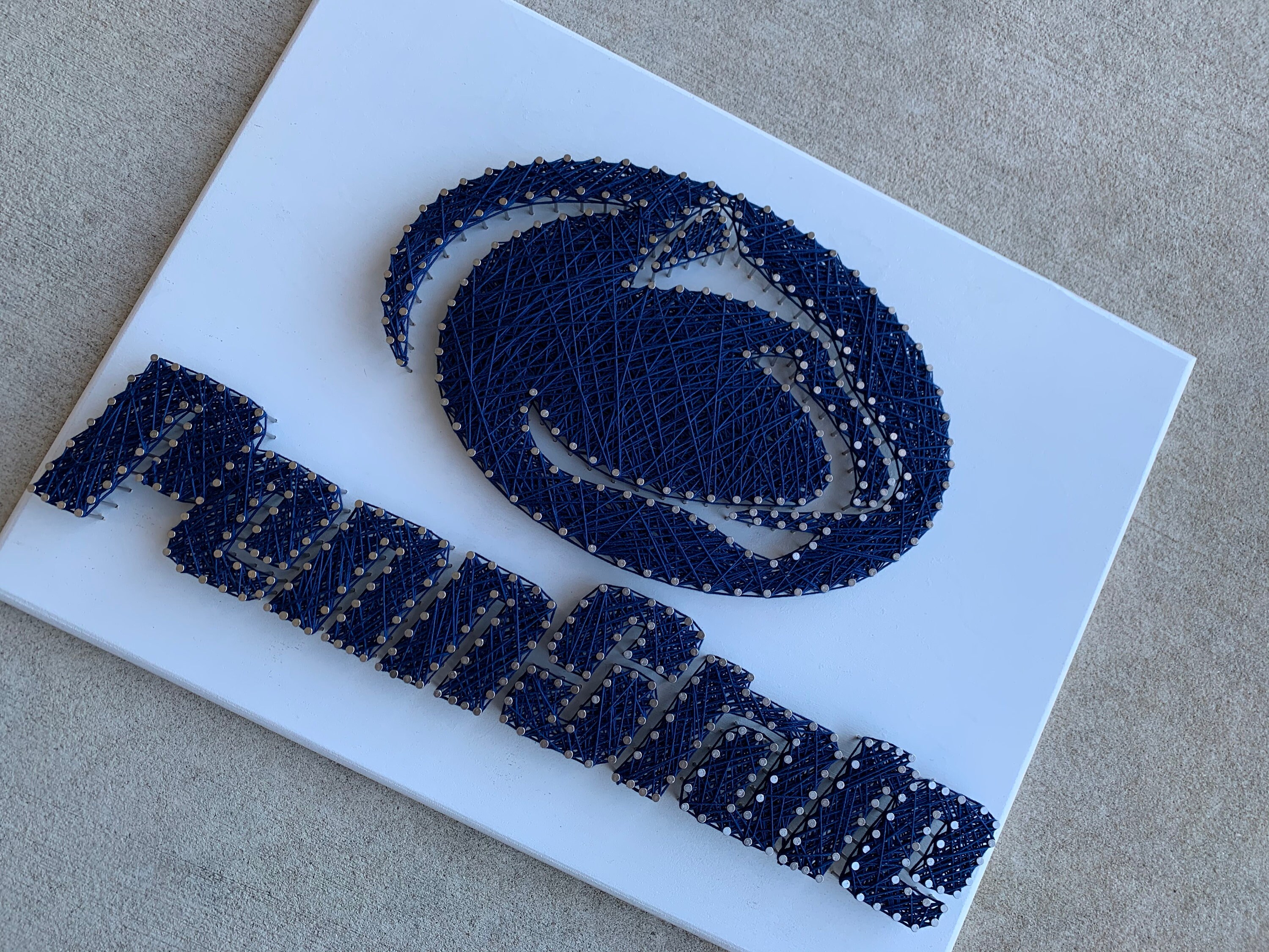 Custom Made to Order Penn State College University String Art Board - Etsy