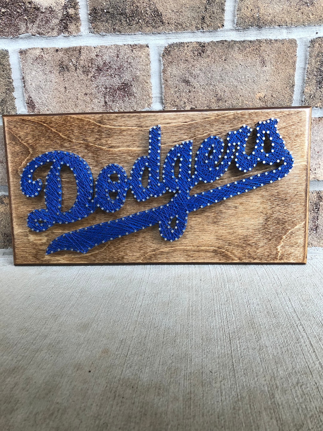 Custom Made to Order MLB Los Angeles Dodgers String Art Board - Etsy