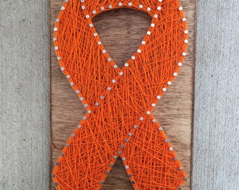 Made to Order Breast Cancer Ribbon String Art Board | Etsy