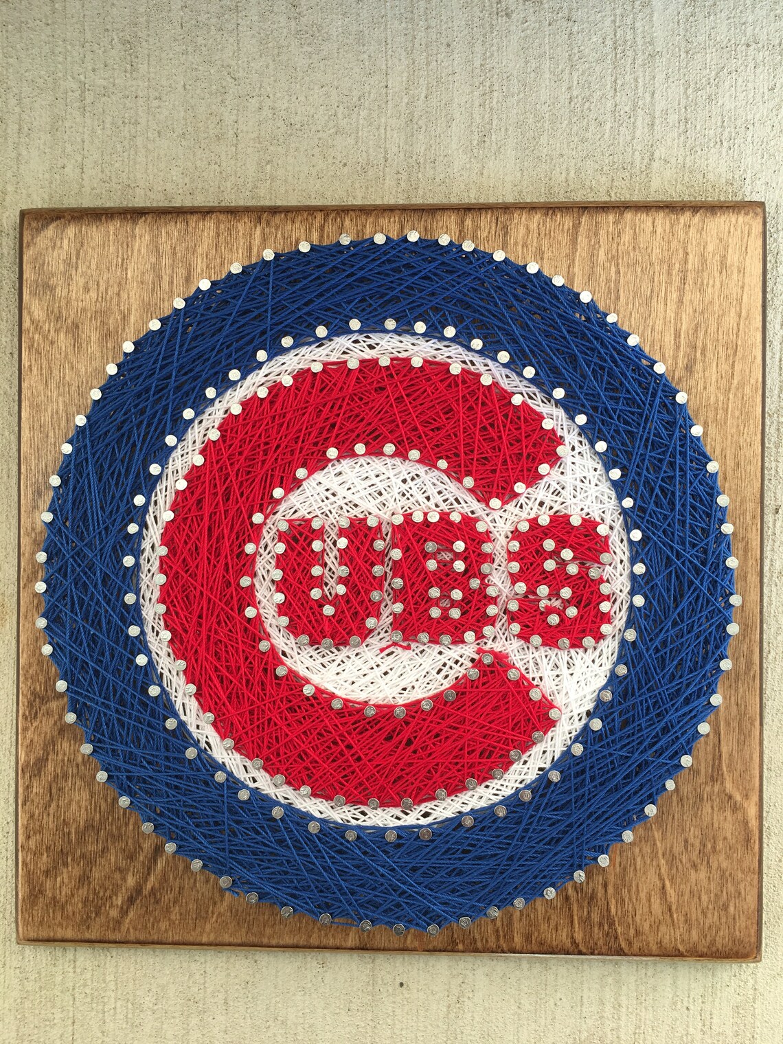 Custom Made to Order MLB Chicago Cubs String Art Board - Etsy