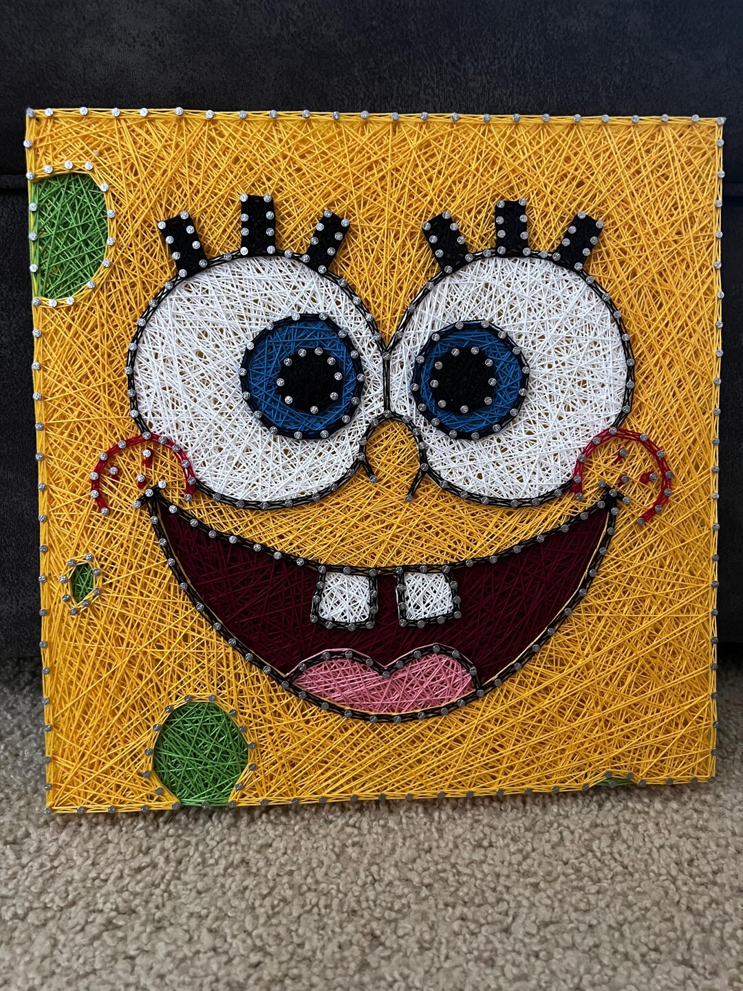 Custom Made to Order Spongebob String Art Board - Etsy