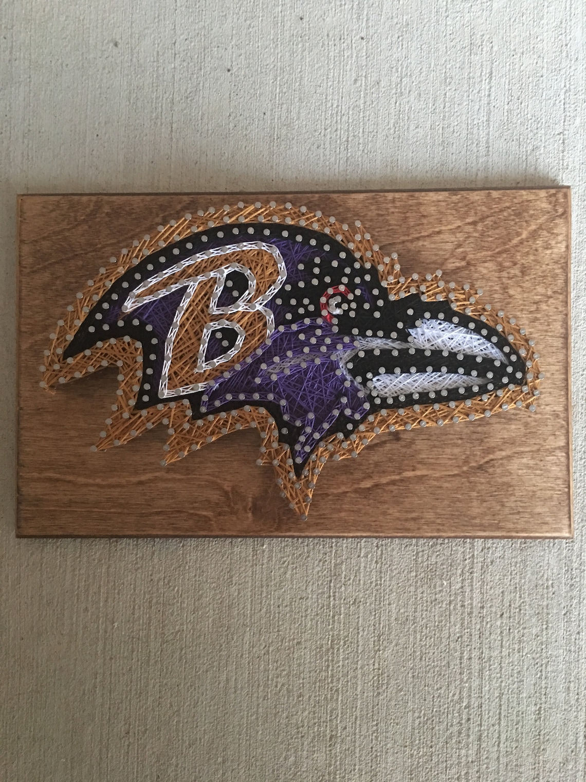 Baltimore Ravens String Art Board - Etsy