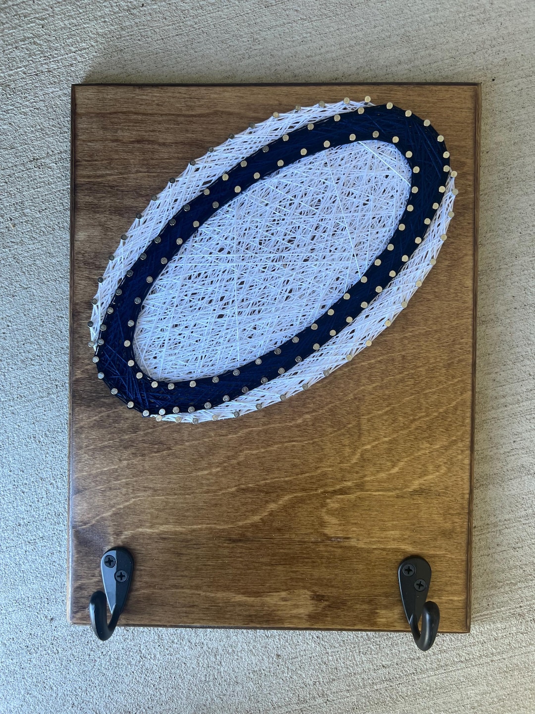 Custom Made to Order Rugby Ball With Single Hooks to Hang Medals ...