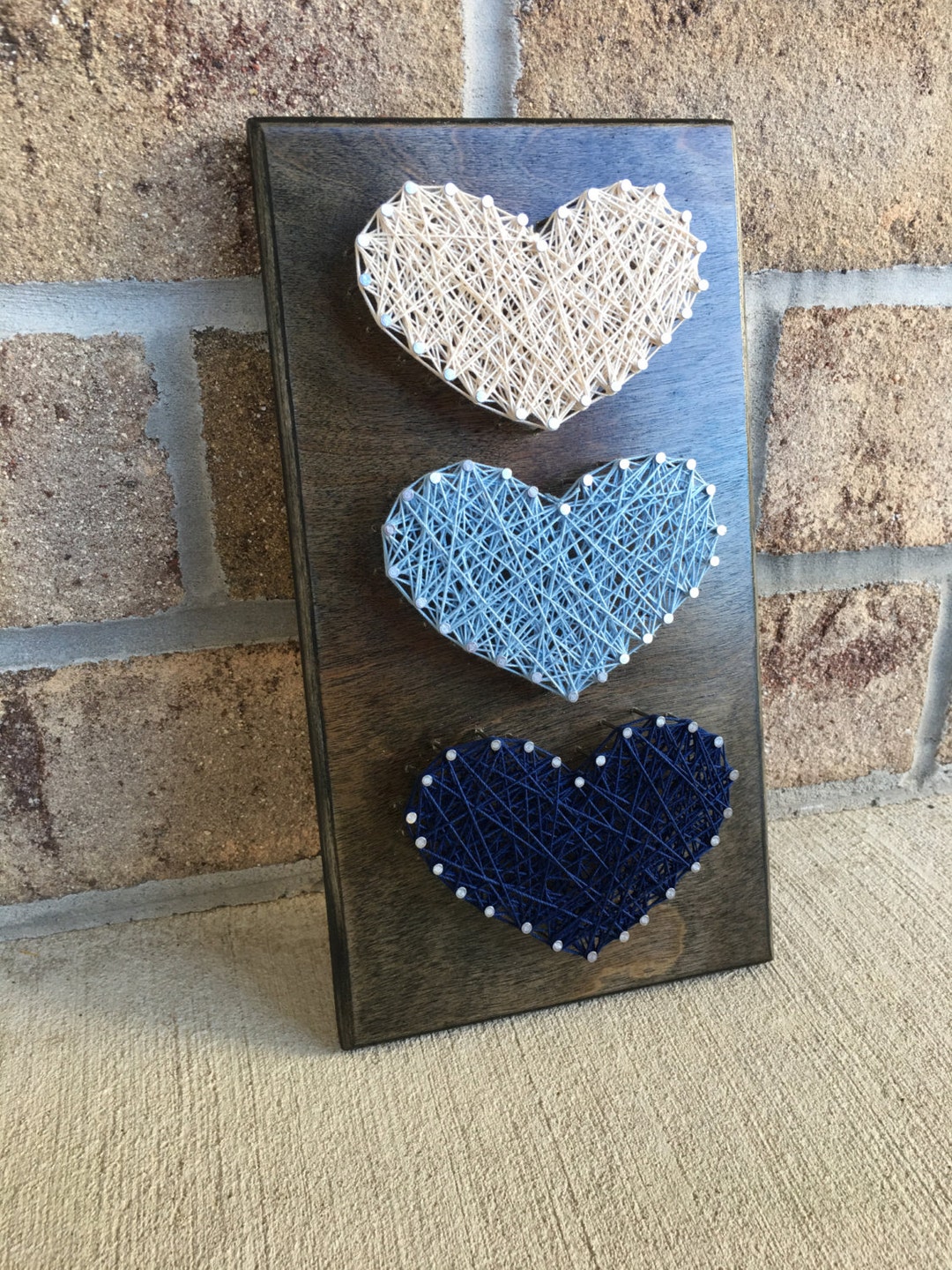 Made to Order Custom Order Three Hearts String Art Board - Etsy