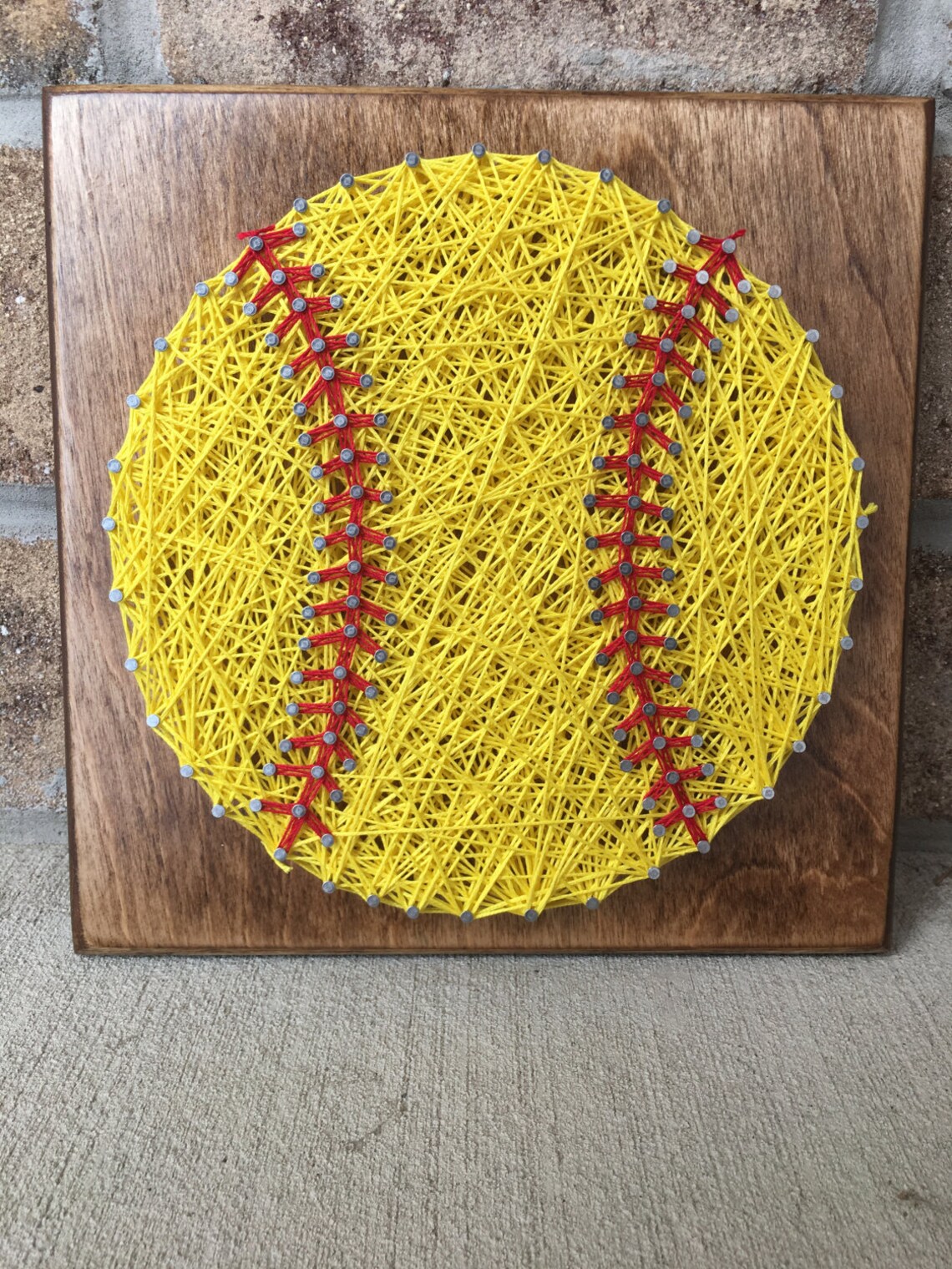 Custom Made to Order Softball String Art | Etsy