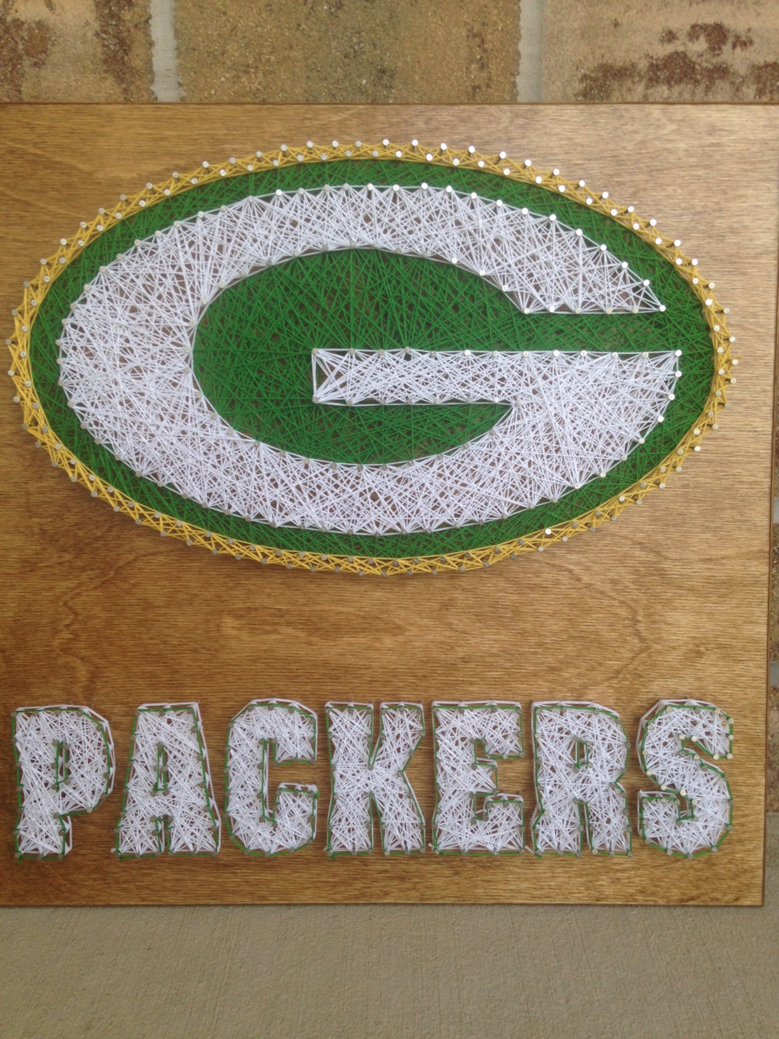 Custom Made to Order Green Bay Packer String Art Board - Etsy