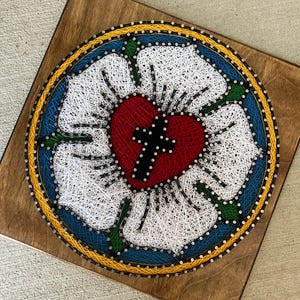 Custom Made to Order Luther Rose of the Lutheran Church String Art ...