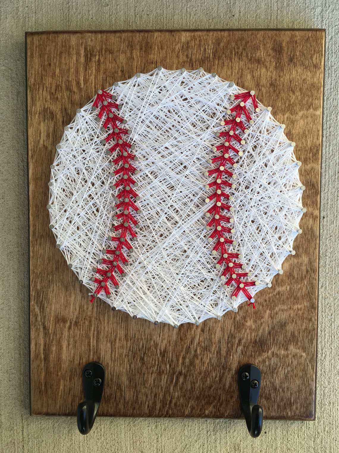 Custom Made to Order Baseball String Art Board With Single | Etsy