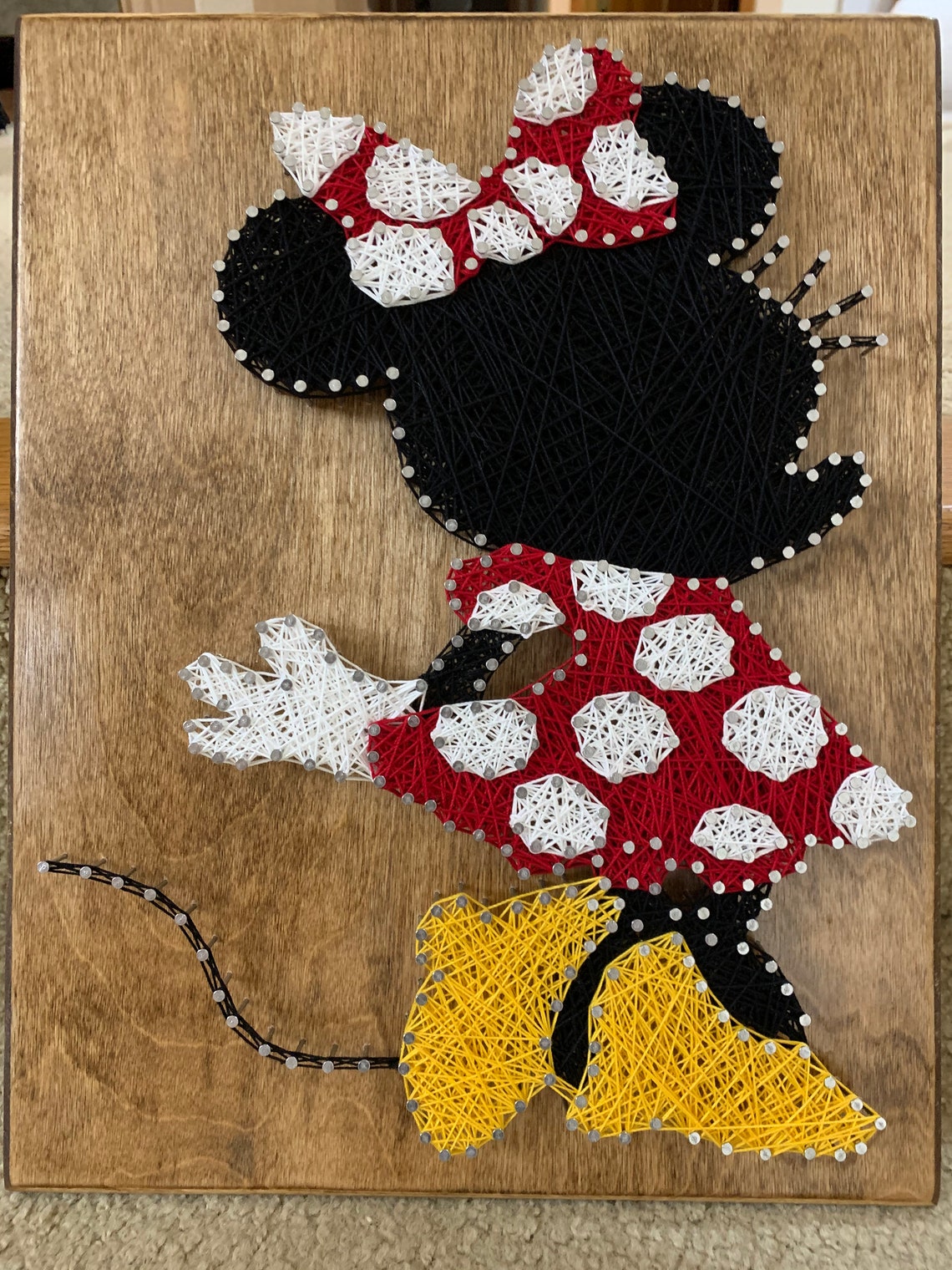 Custom Made to Order Minnie Mouse String Art Board - Etsy