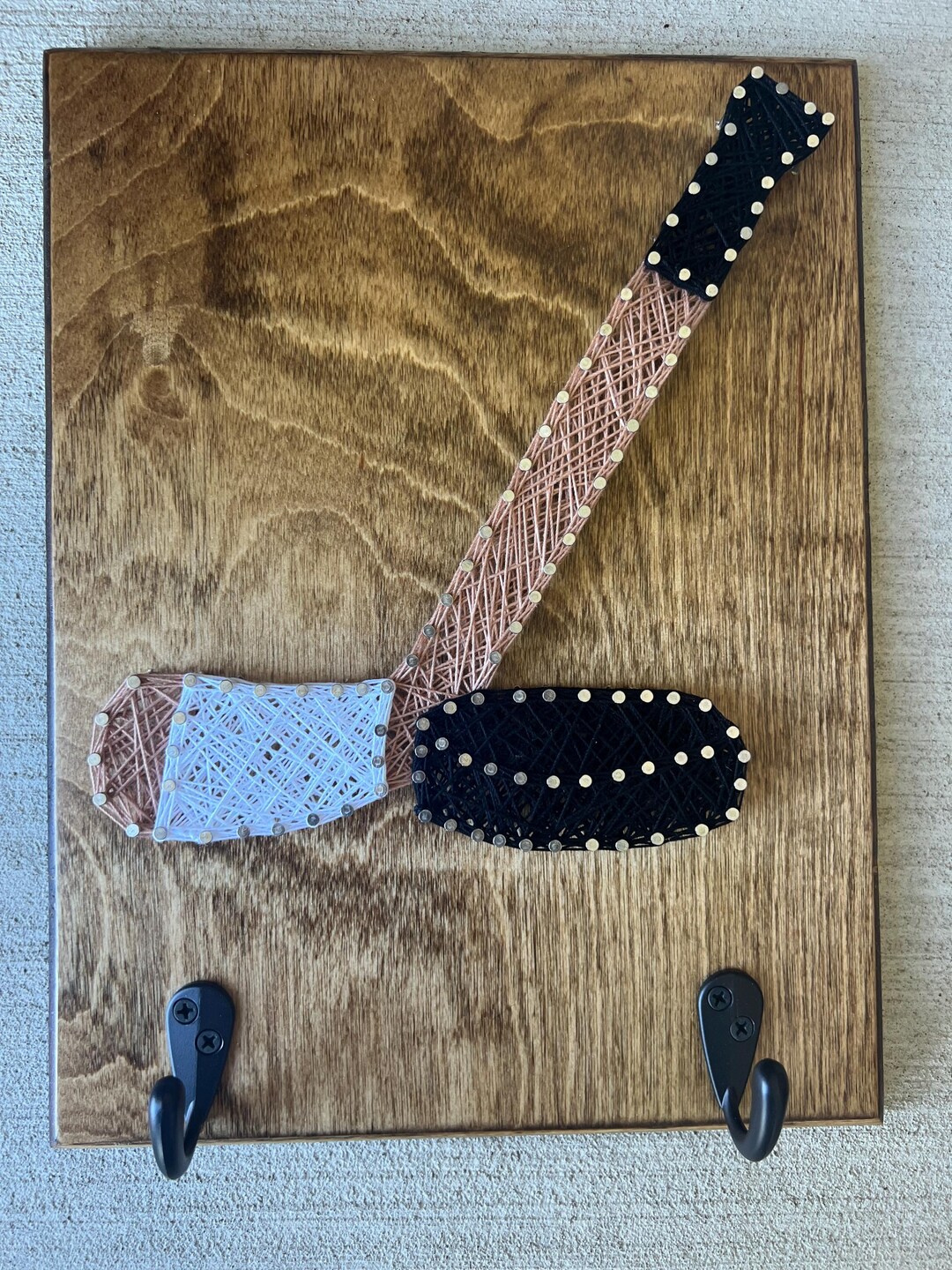 Custom Made to Order Hockey String Art Board With Single Hooks for ...