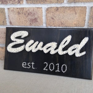 Custom Made to Order String Art Name Board - Etsy