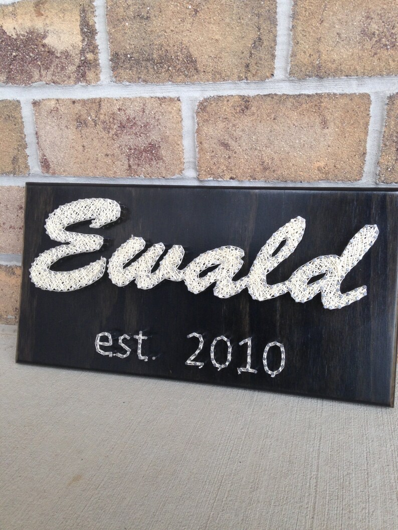 Custom Made to Order String Art Name Board - Etsy