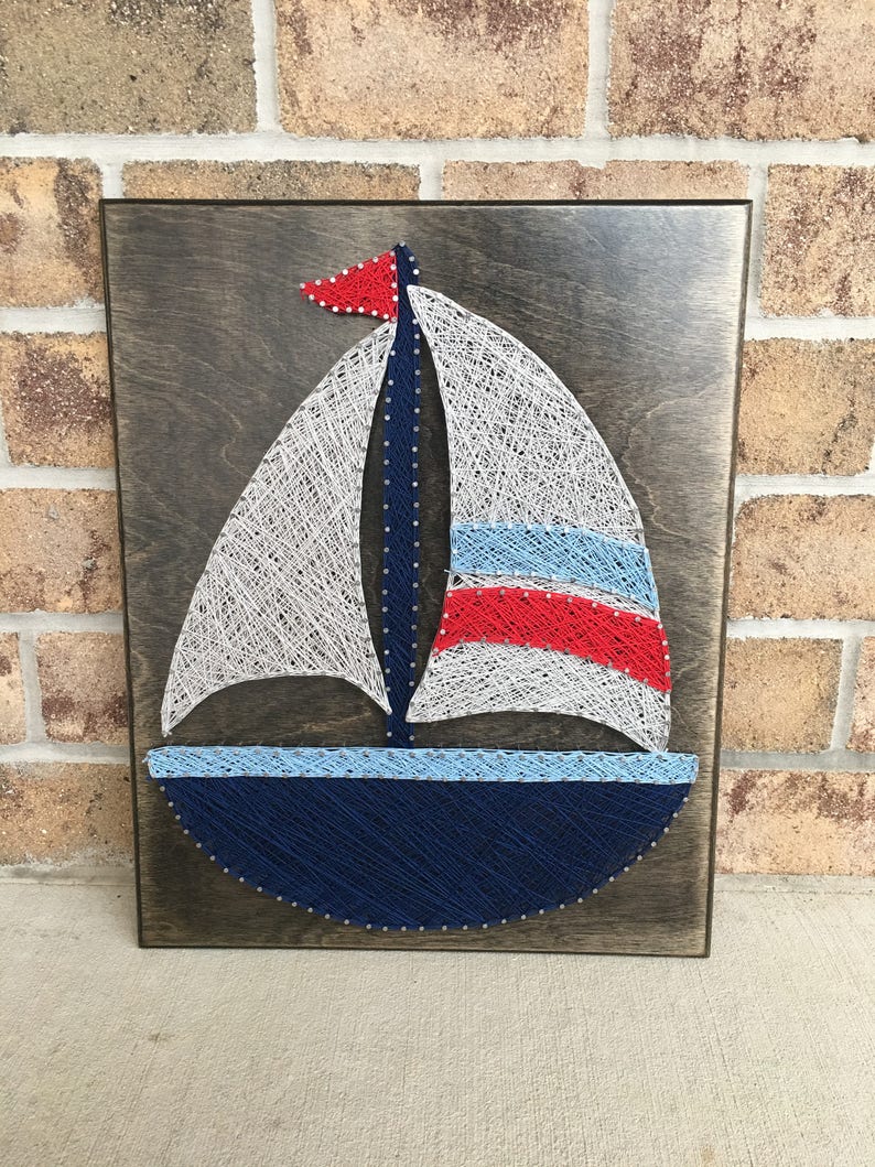 Sailboat String Art - Etsy
