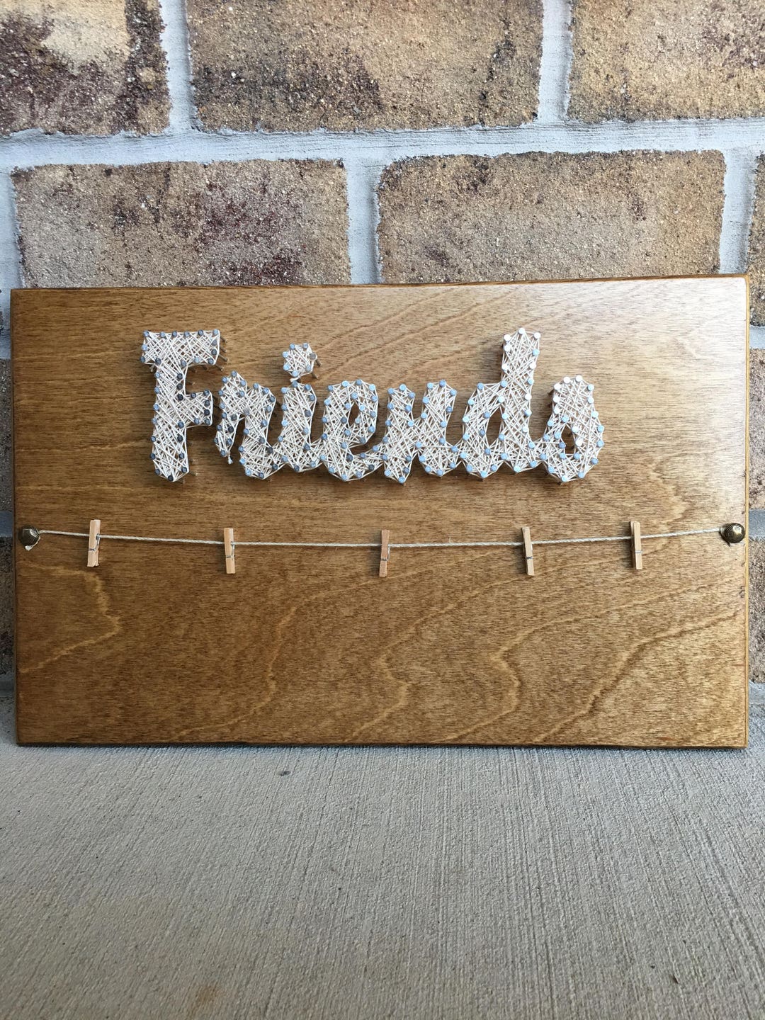 Custom Made to Order Friends String Art Board With Picture Hangers - Etsy